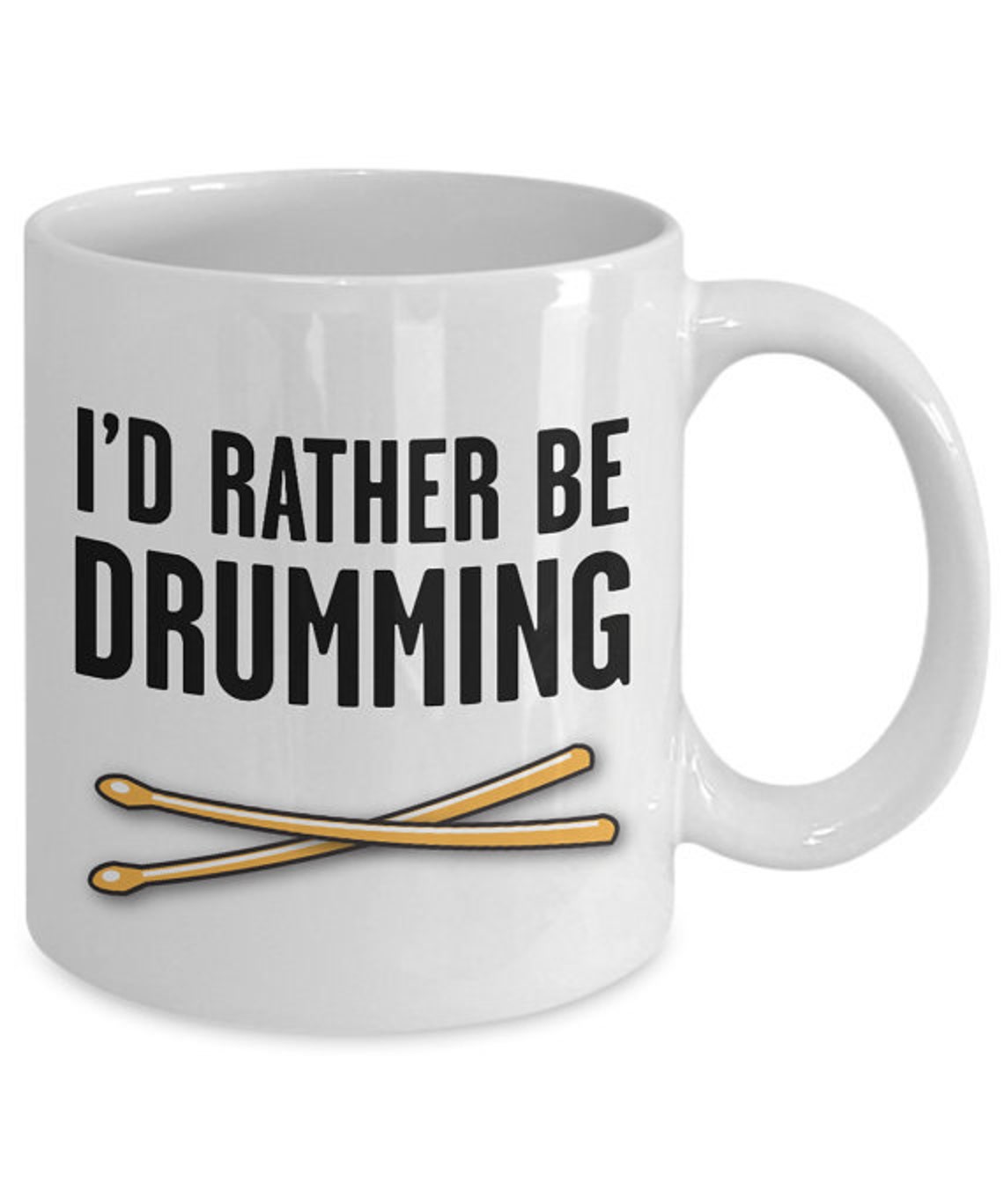 Drumming Mug - Funny Drummers Mug Gift - Drummer's Coffee Cup ...