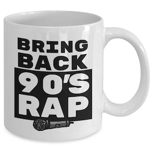 Rap / Hip Hop Gift Mug // 90s Rapper Lover Coffee Cup Art // Rap Music ...