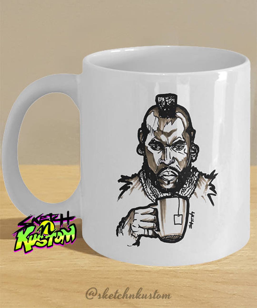Mr Tea Gift Mug / Mister Coffee T Cup - 80s Throwback Art ...