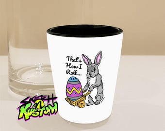 Funny Rabbit Shot Glass Rabbit Birthday Gift Happy Birthday MF - Etsy
