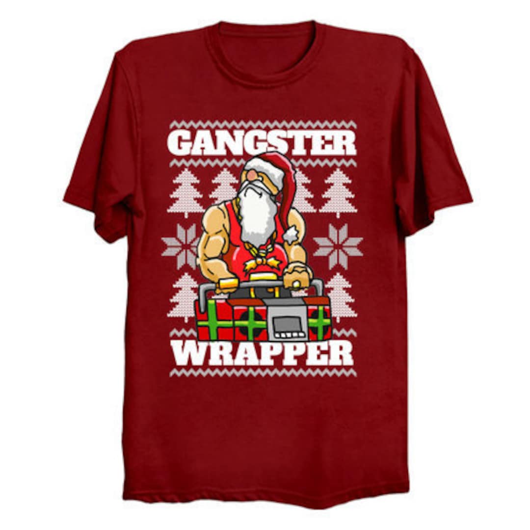 Christmas Gangsta Gangster Rap Christmas Theme - Ugly Christmas Hip Hop ...