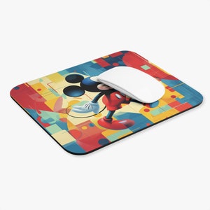 Mickey Mouse Pad Vibrant Colors Artist Design Mousepad - Etsy