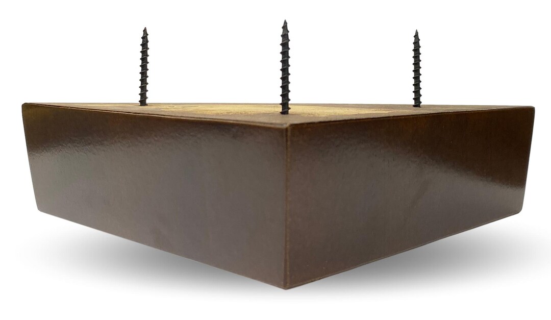 2" Walnut Triangle Sofa/chair/ottoman Wood Furniture Legs - Set of 4 - Etsy