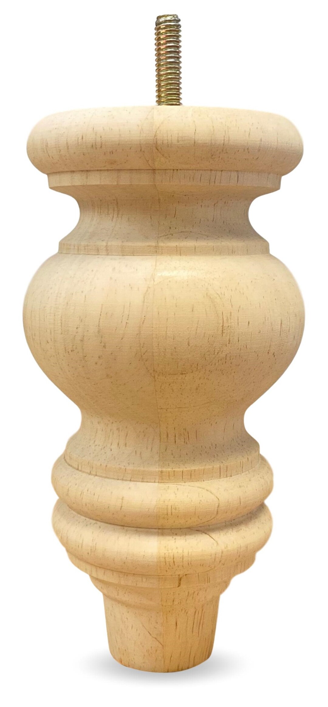 6" Unfinished Turned Round Sofa Furniture Legs - Set of 4 - Etsy