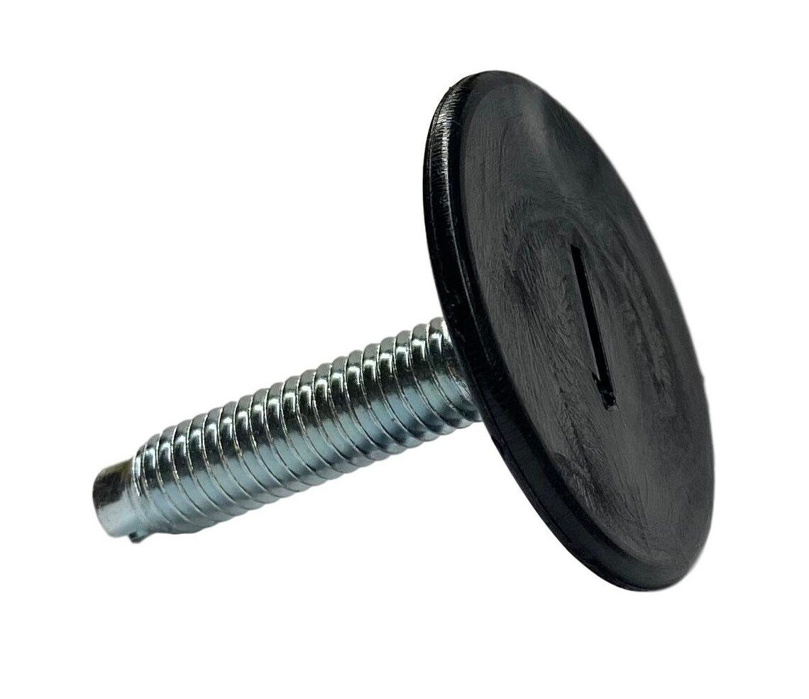 3/8"-16 Furniture Black Leg Levelers Slotted Bottom With T-nuts - Set ...