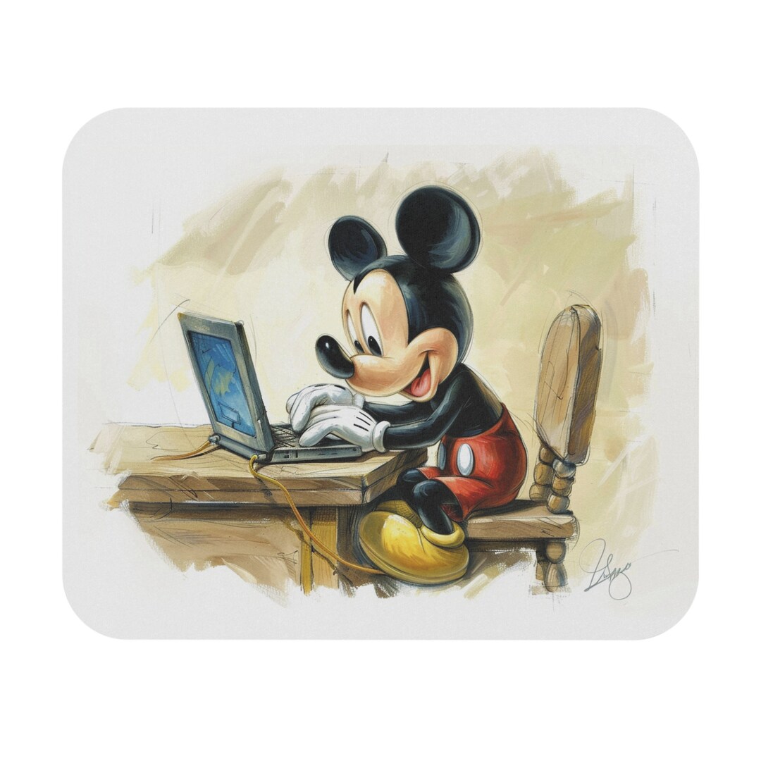 Mousepad Mickey Mouse Pad - 9" X 8" - Etsy