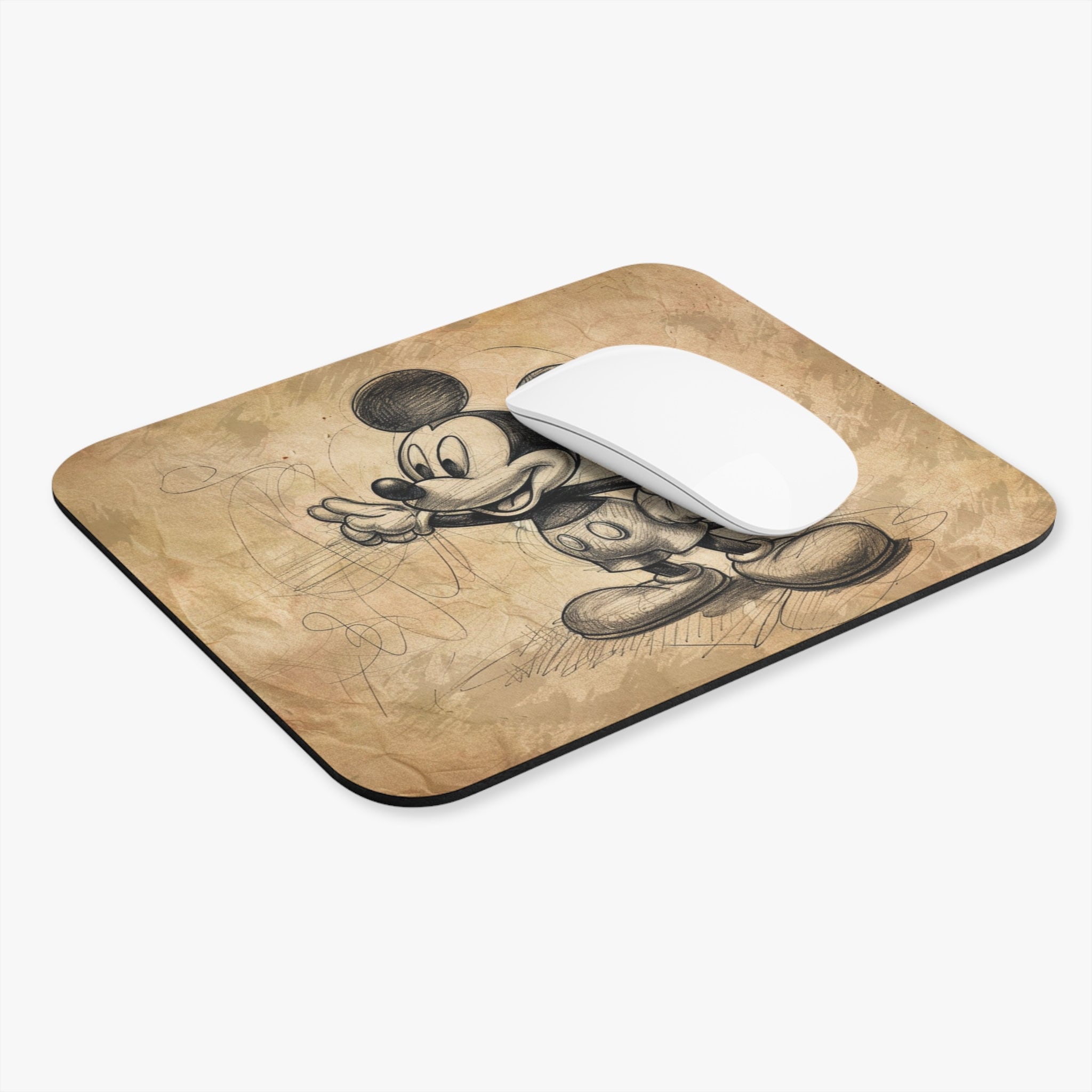 Mickey Mouse Pad Vintage Sketch Design Mousepad - Etsy