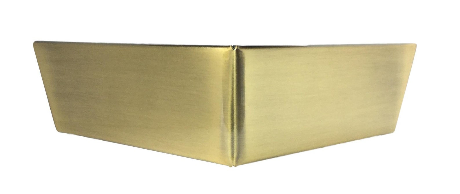 2-1/2 Brushed Brass Metal Triangle Corner Furniture Legs - Etsy