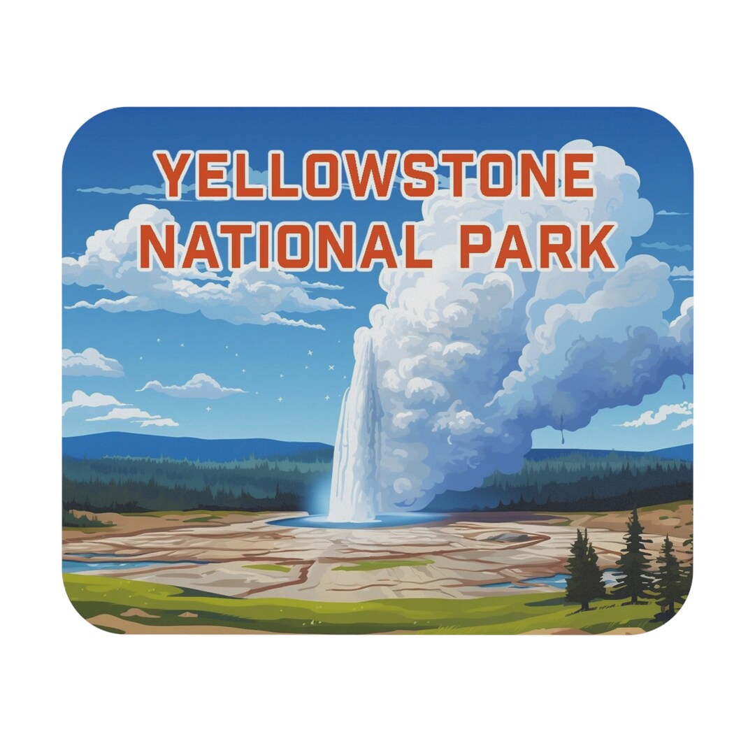 Mousepad - Yellowstone National Park Mouse Pad - Etsy