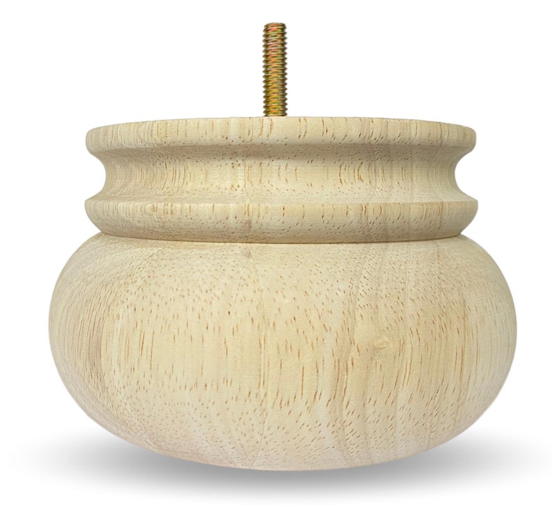 3 Turned Round Unfinished Furniture Legs | Etsy