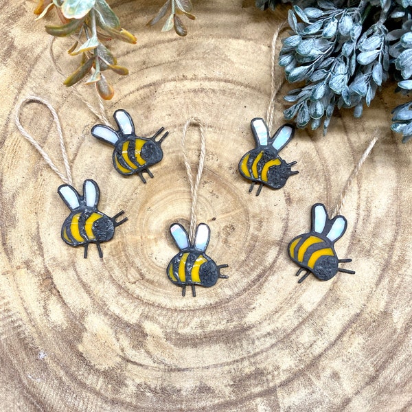 Stained Glass Bee Window Hanging - Etsy