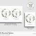 Editable Greenery Table Numbers Template Geometric Greenery - Etsy