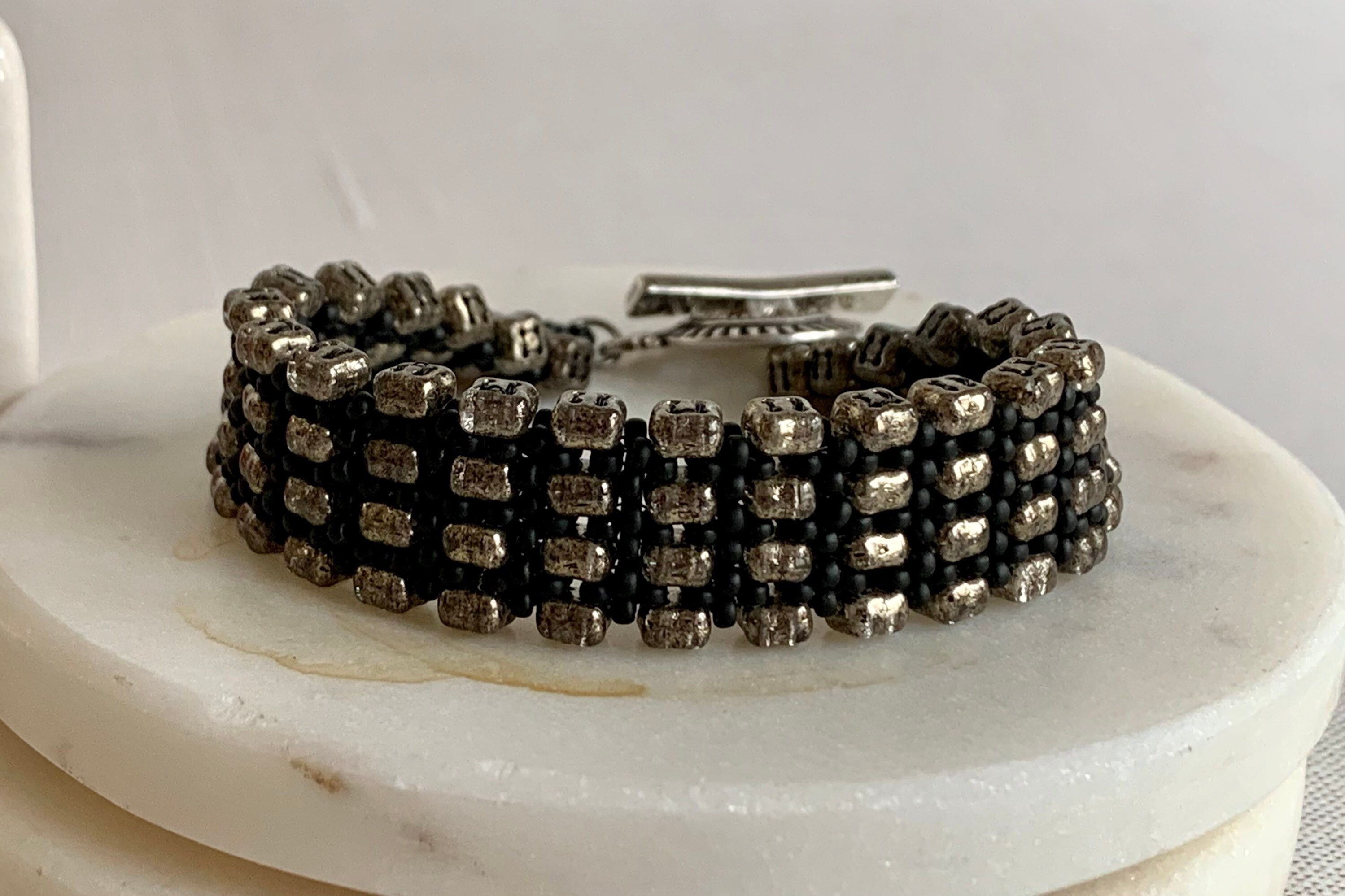 Antiqued Silver Cubes Bracelet - Etsy