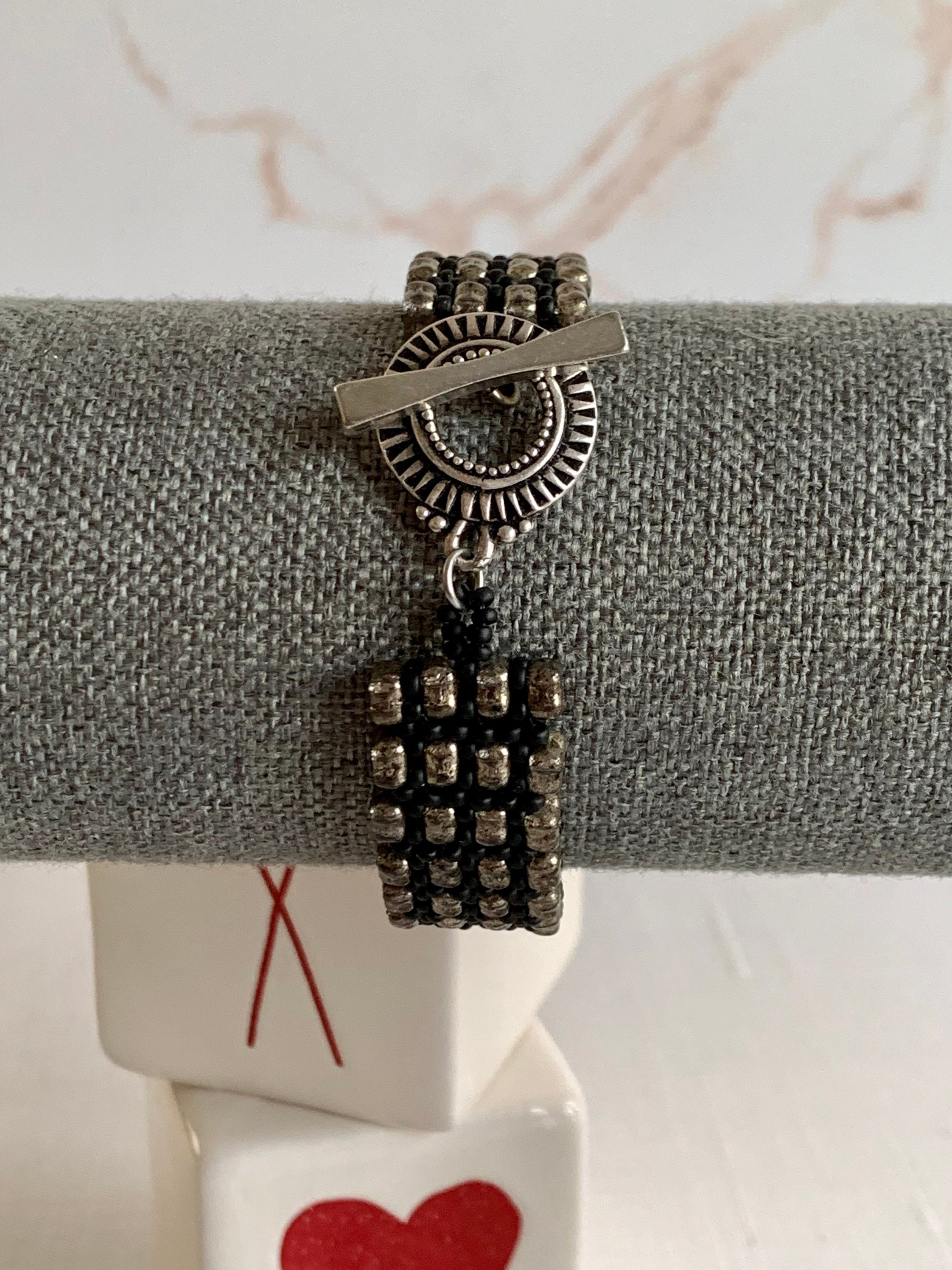 Antiqued Silver Cubes Bracelet - Etsy