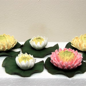 Water Lily Flowers Edible Custom Made. Gumpaste Flowers. - Etsy