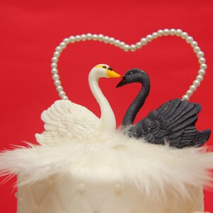 Wedding Swans Edible Cake Decoration. Hand Painted.sugar - Etsy