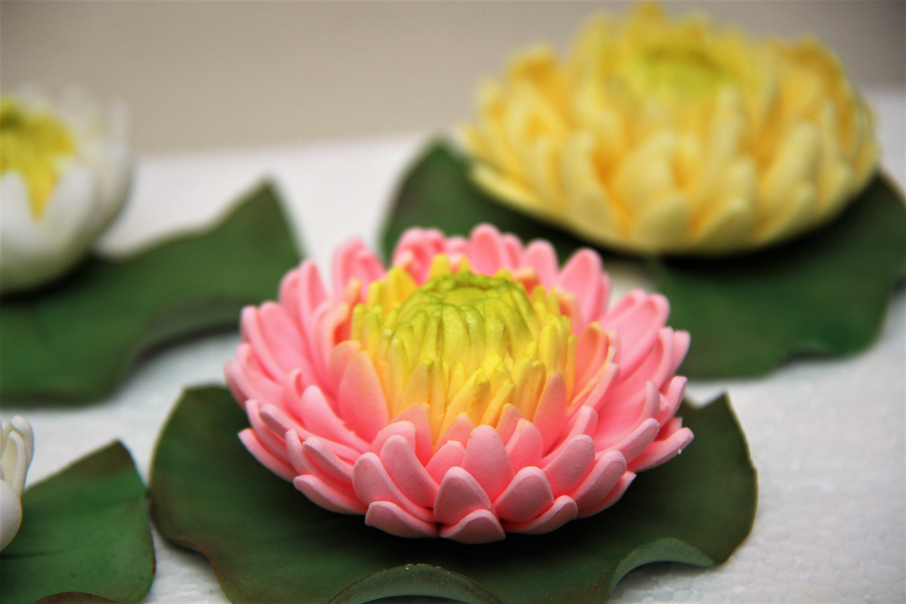 Water Lily Flowers Edible Custom Made. Gumpaste Flowers. | Etsy