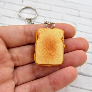 Grilled Cheese Keychain // Polymer Clay Food // Miniature Food Jewelry ...