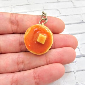 Pancake Keychain // Polymer Clay Food // Clay Keychain, Statement ...