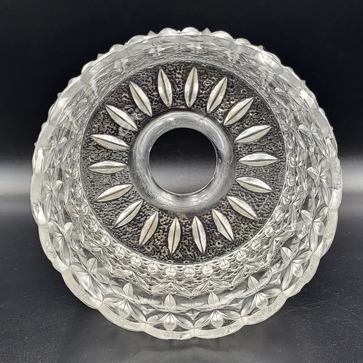 Vintage Crystal Glass Lamp Shade. Crystal Lampshades for Pendant Light ...