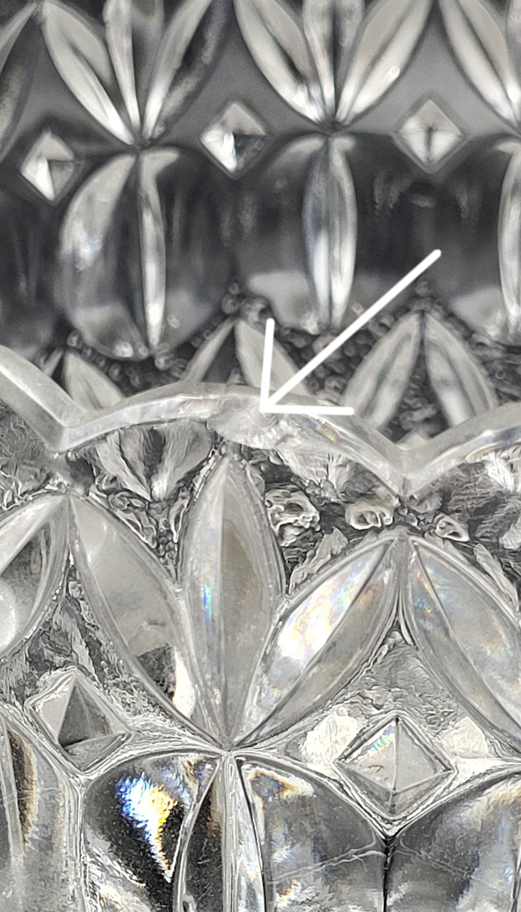 Vintage Crystal Glass Lamp Shade. Crystal Lampshades for Pendant Light ...