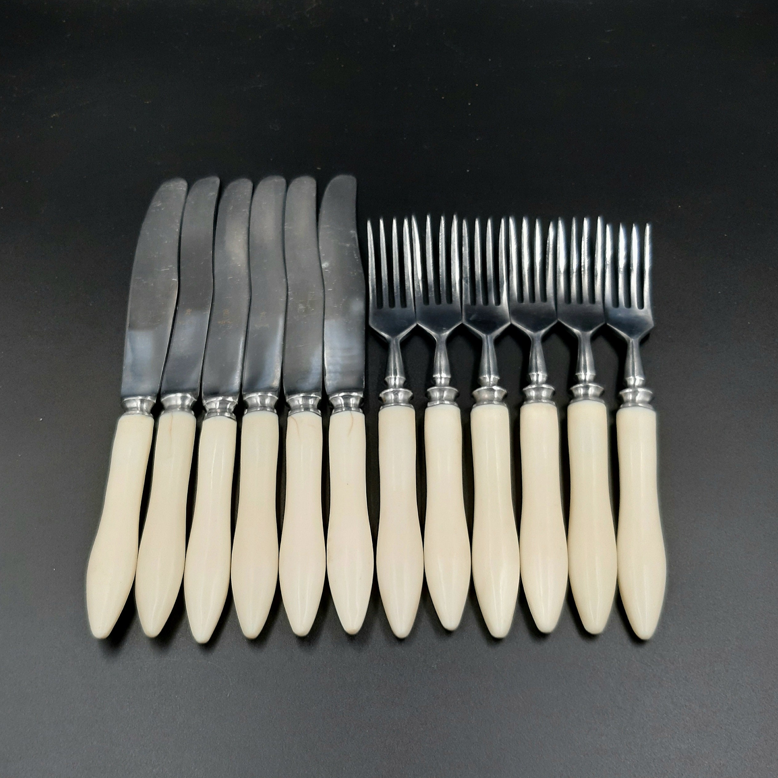 Cutlery & Knives Vintage Russian Kitchen Decor 6 Forks and 6 Knives ...