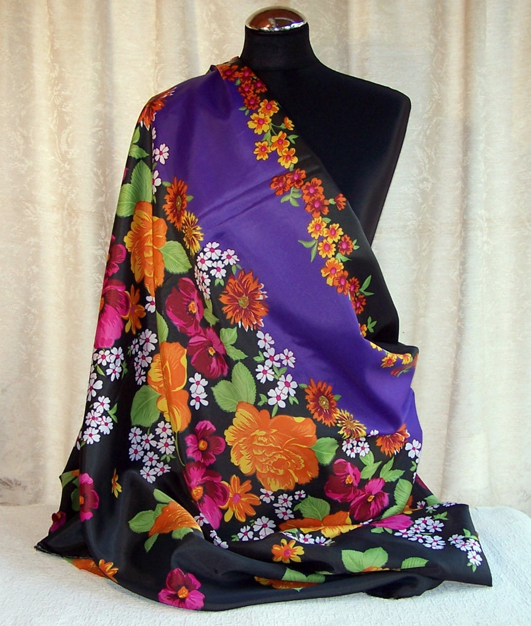 1.7 Meters of Viscose Rayon/artificial Silk in One Listing. Vintage ...