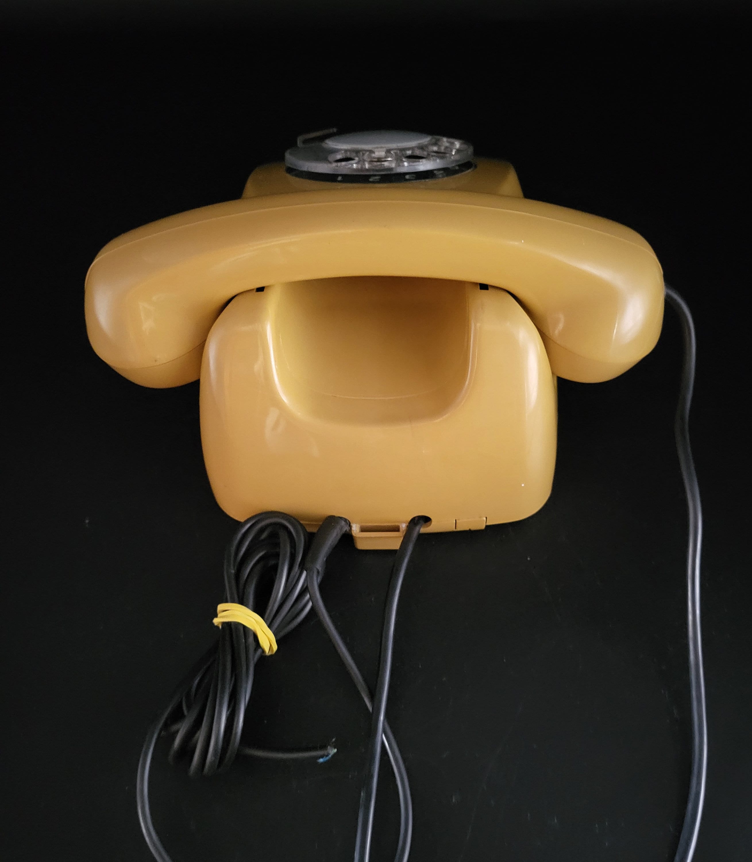 Landline Rotary Phone. Vintage Mustard Yellow - Etsy