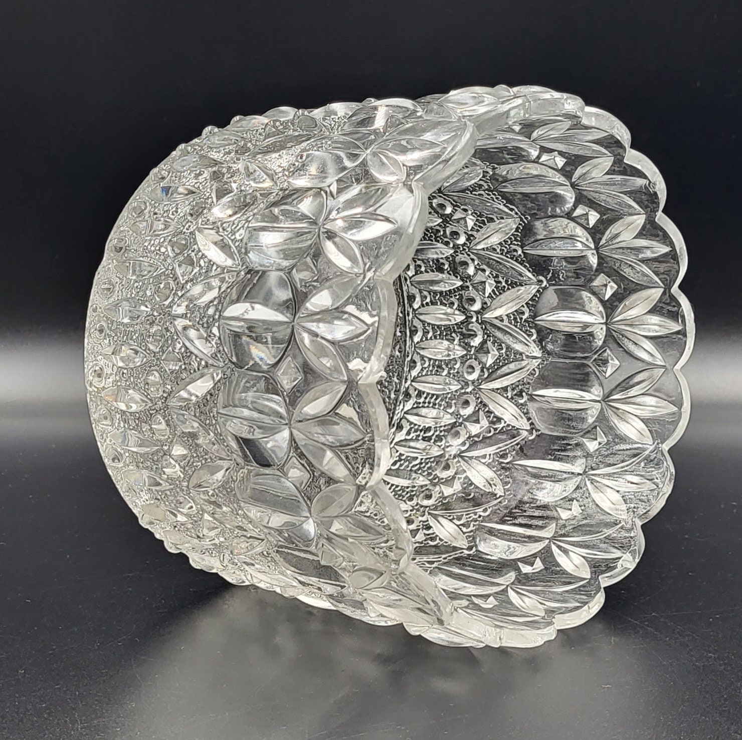 Vintage Crystal Glass Lamp Shade. Crystal Lampshades for Pendant Light ...