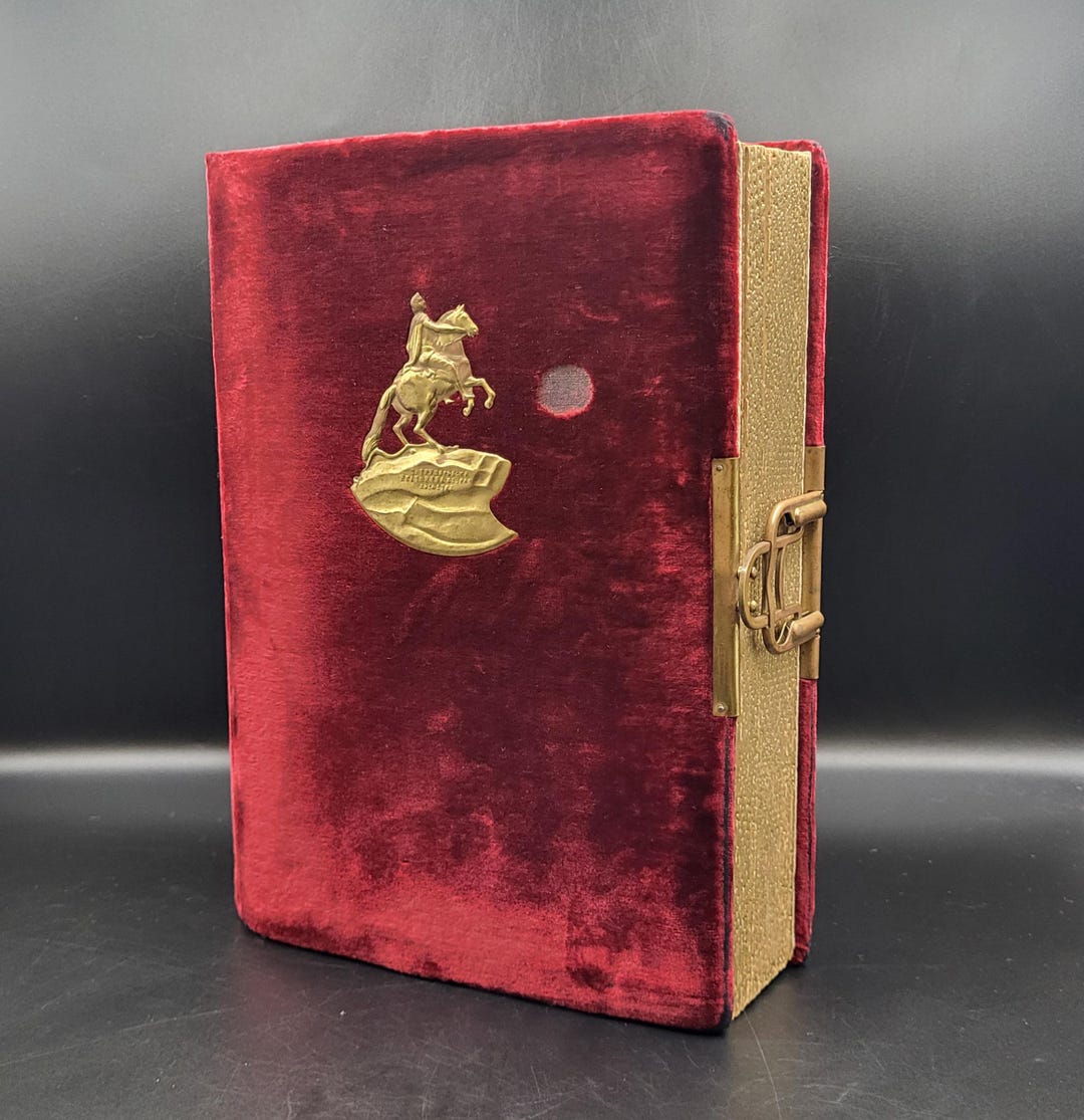 Vintage Photo Album in a Ruby Red Velvet Cover. Retro Picture Album ...