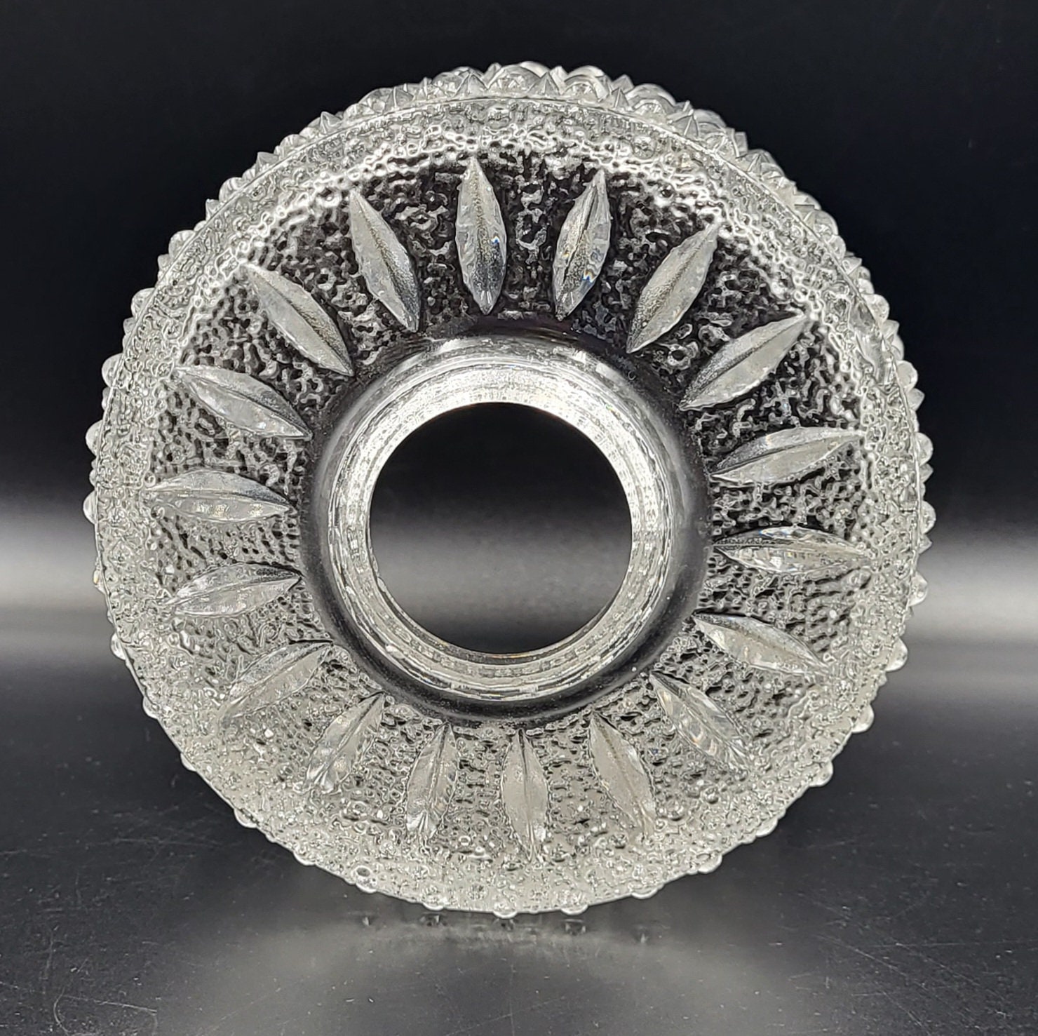 Vintage Crystal Glass Lamp Shade. Crystal Lampshades for Pendant Light ...