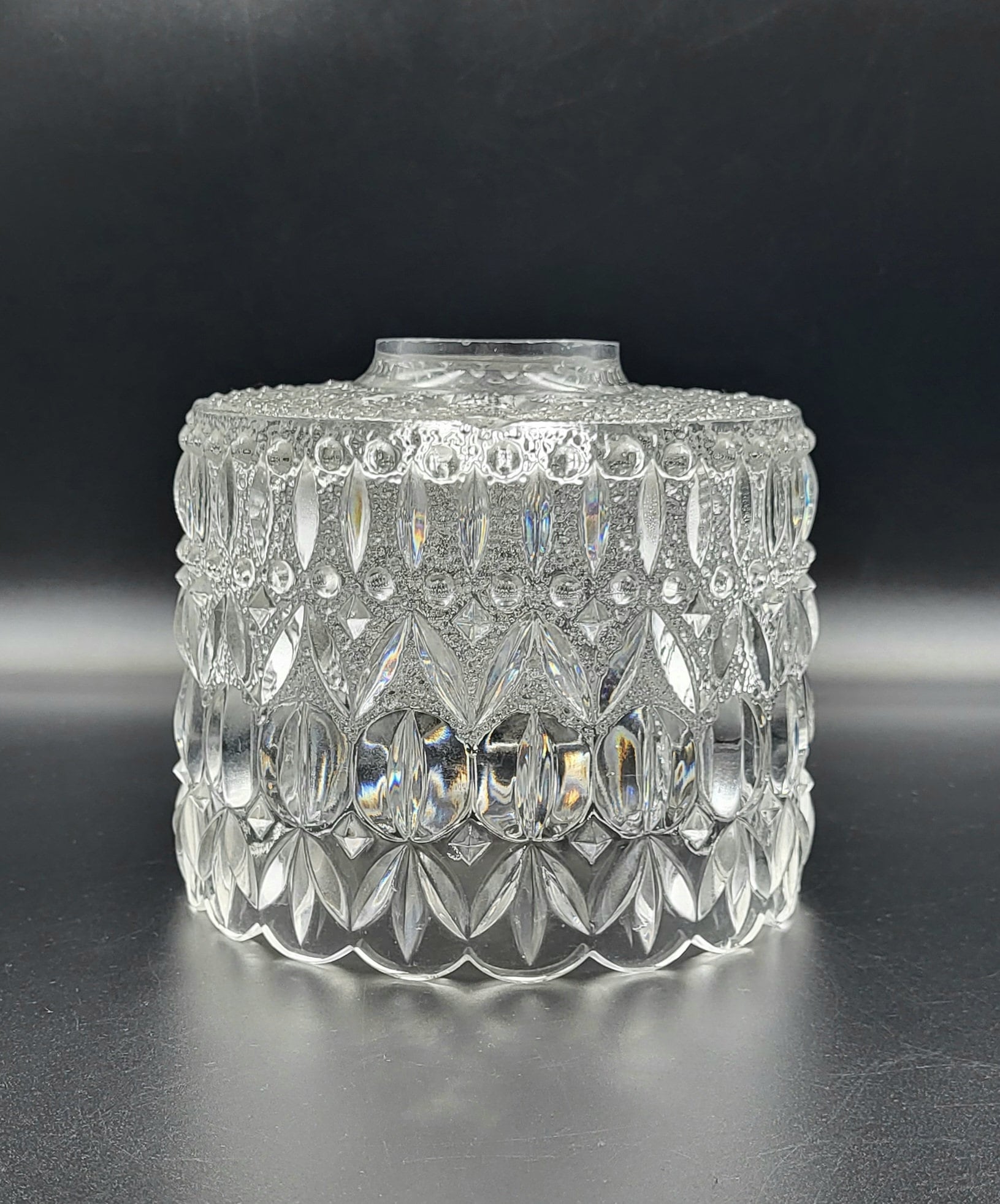 Vintage Crystal Glass Lamp Shade. Crystal Lampshades for Pendant Light ...