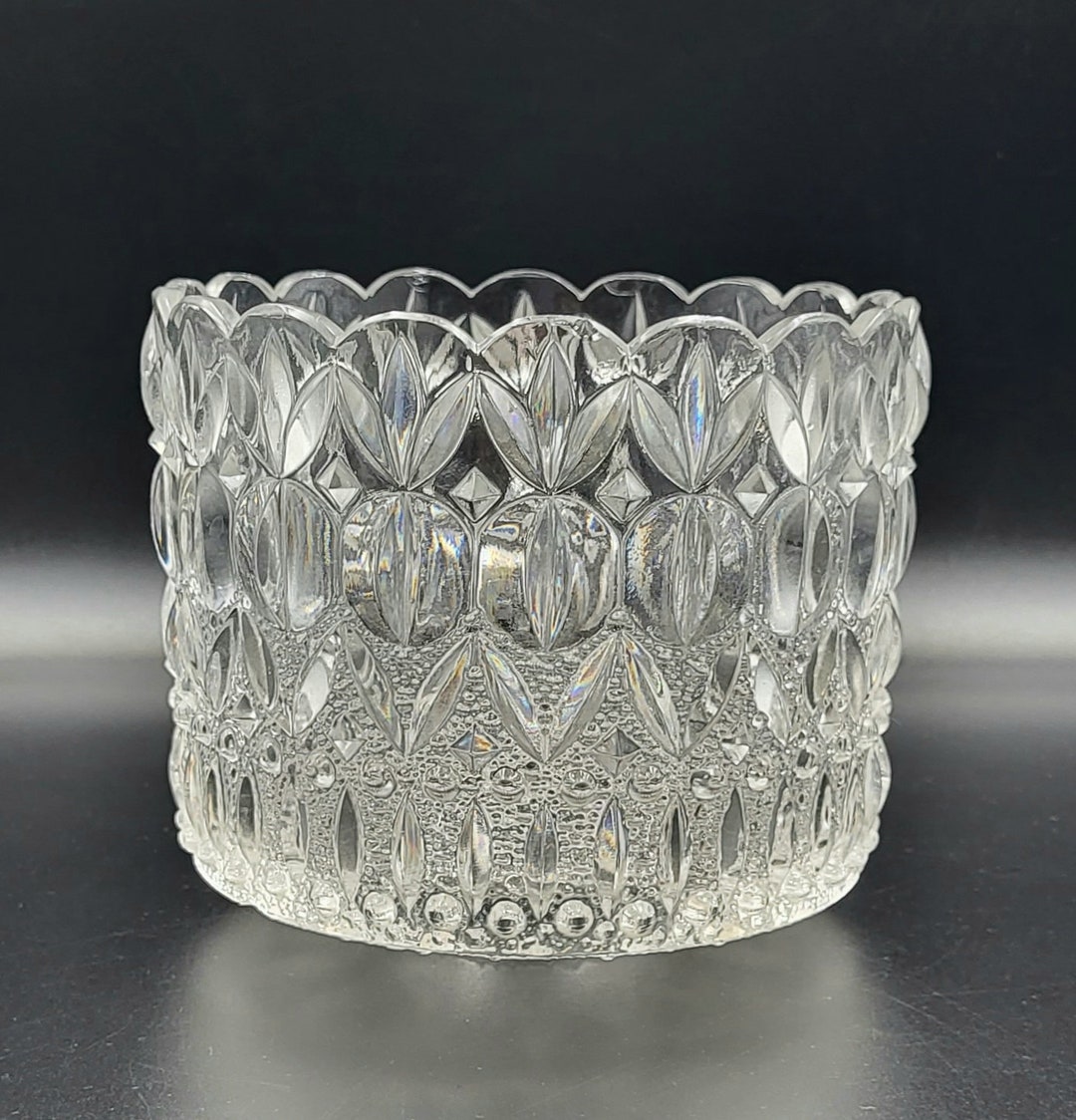 Vintage Crystal Glass Lamp Shade. Crystal Lampshades for Pendant Light ...