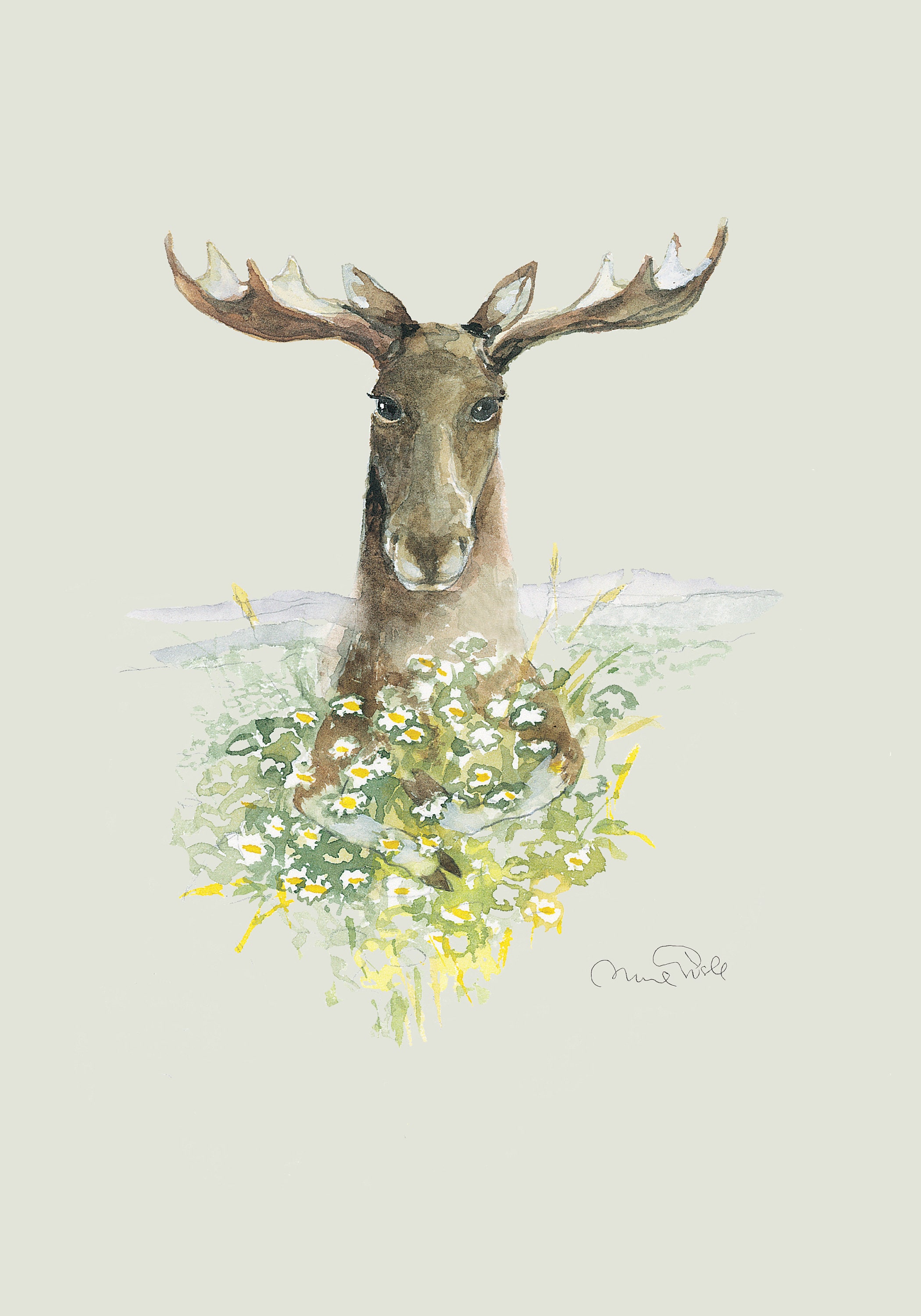 Moose- Art Print A4 - Etsy