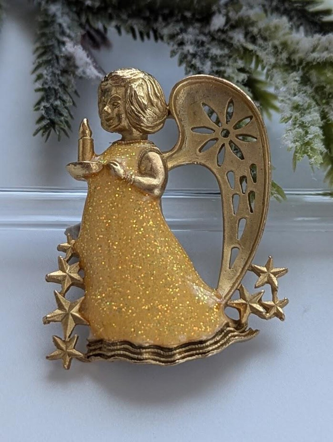 Christmas Angel Pin - Etsy