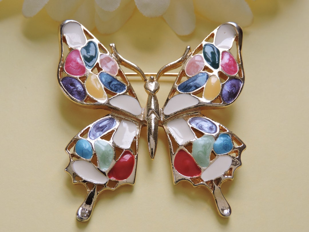 Butterfly Enamel Pin - Etsy