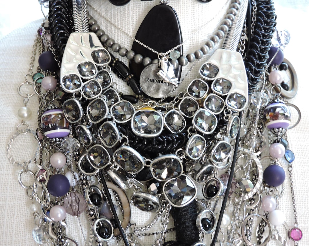 Jewelry Lot,necklace Lot,costume Jewelry Lot,beaded Necklaces,craft ...