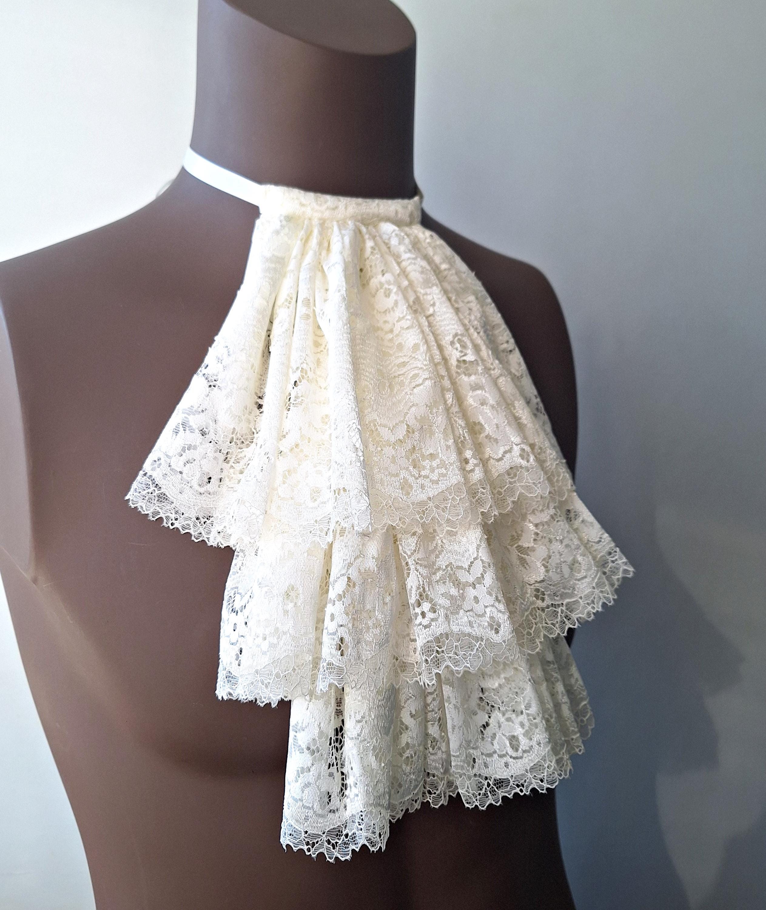 Ivory Lace Jabot, Vampire Cosplay, Pirate Cosplay, Steampunk Wedding ...