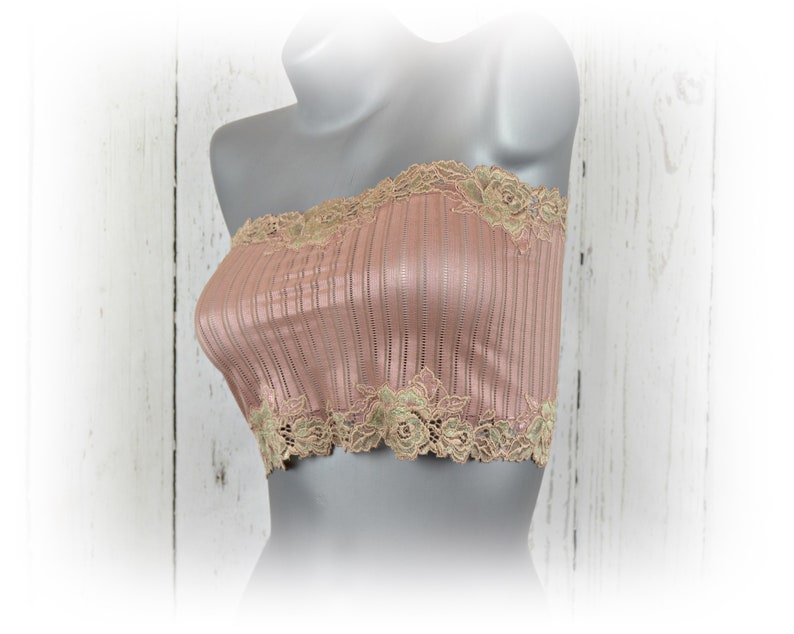 Old Rose Lace Tube Top Strapless Bras B1231 - Etsy