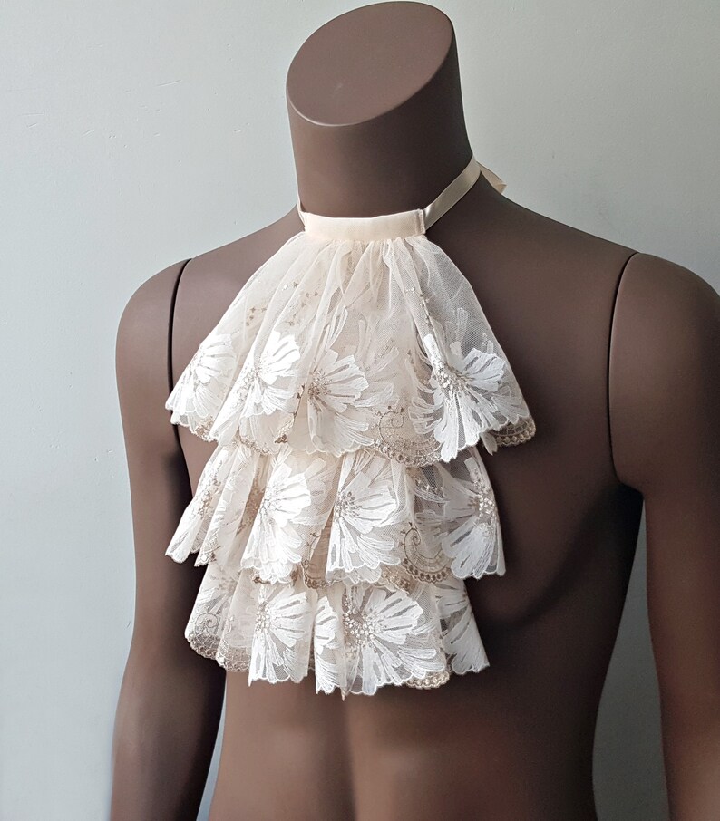 Cream Lace Jabot, Vampire Cosplay, Pirate Cosplay, Steampunk Wedding ...