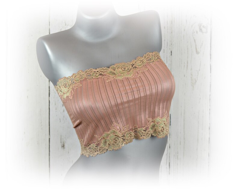 Old Rose Lace Tube Top Strapless Bras B1231 - Etsy