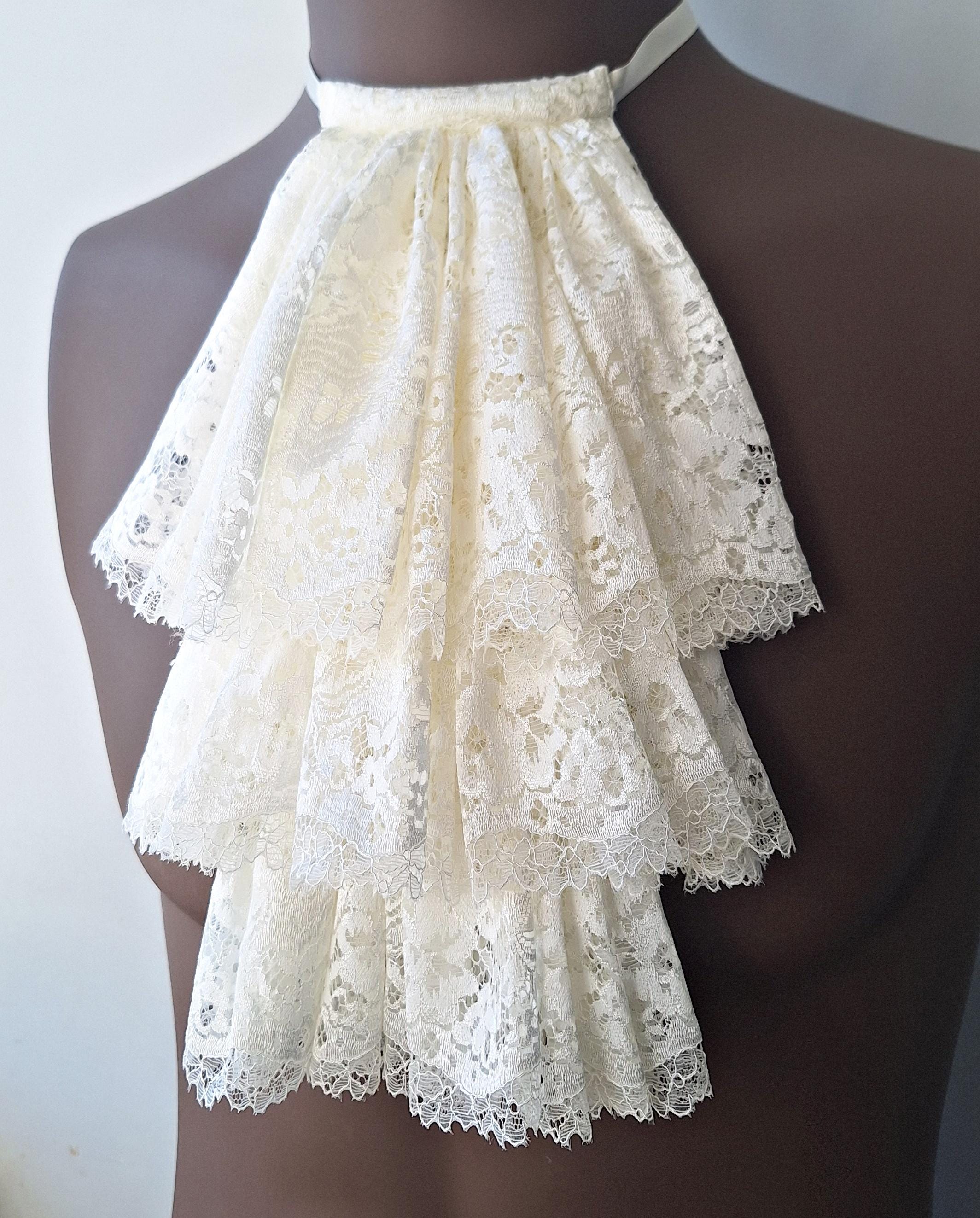 Ivory Lace Jabot, Vampire Cosplay, Pirate Cosplay, Steampunk Wedding ...