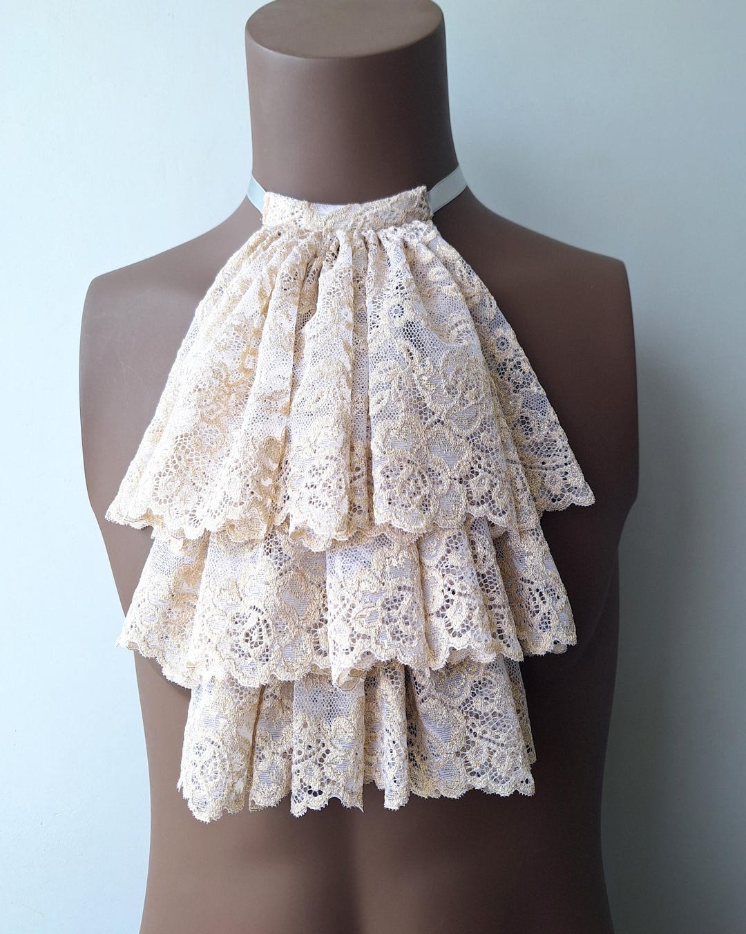 Gold Lace Jabot, Vampire Cosplay, Pirate Cosplay, Steampunk Wedding ...