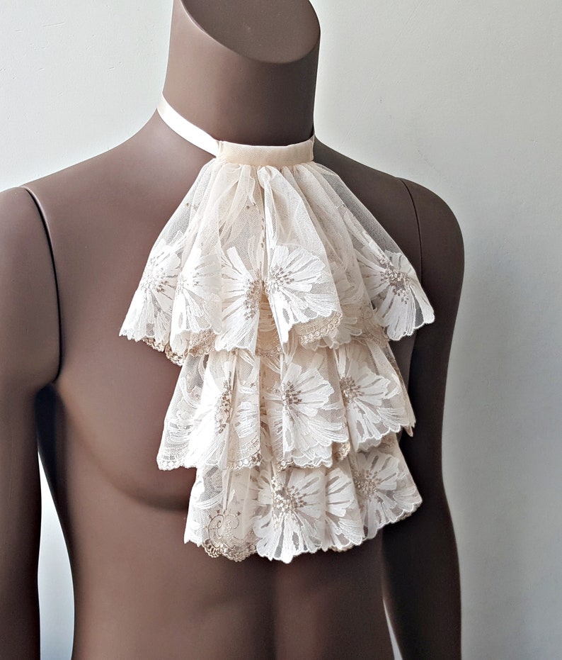 Cream Lace Jabot, Vampire Cosplay, Pirate Cosplay, Steampunk Wedding ...