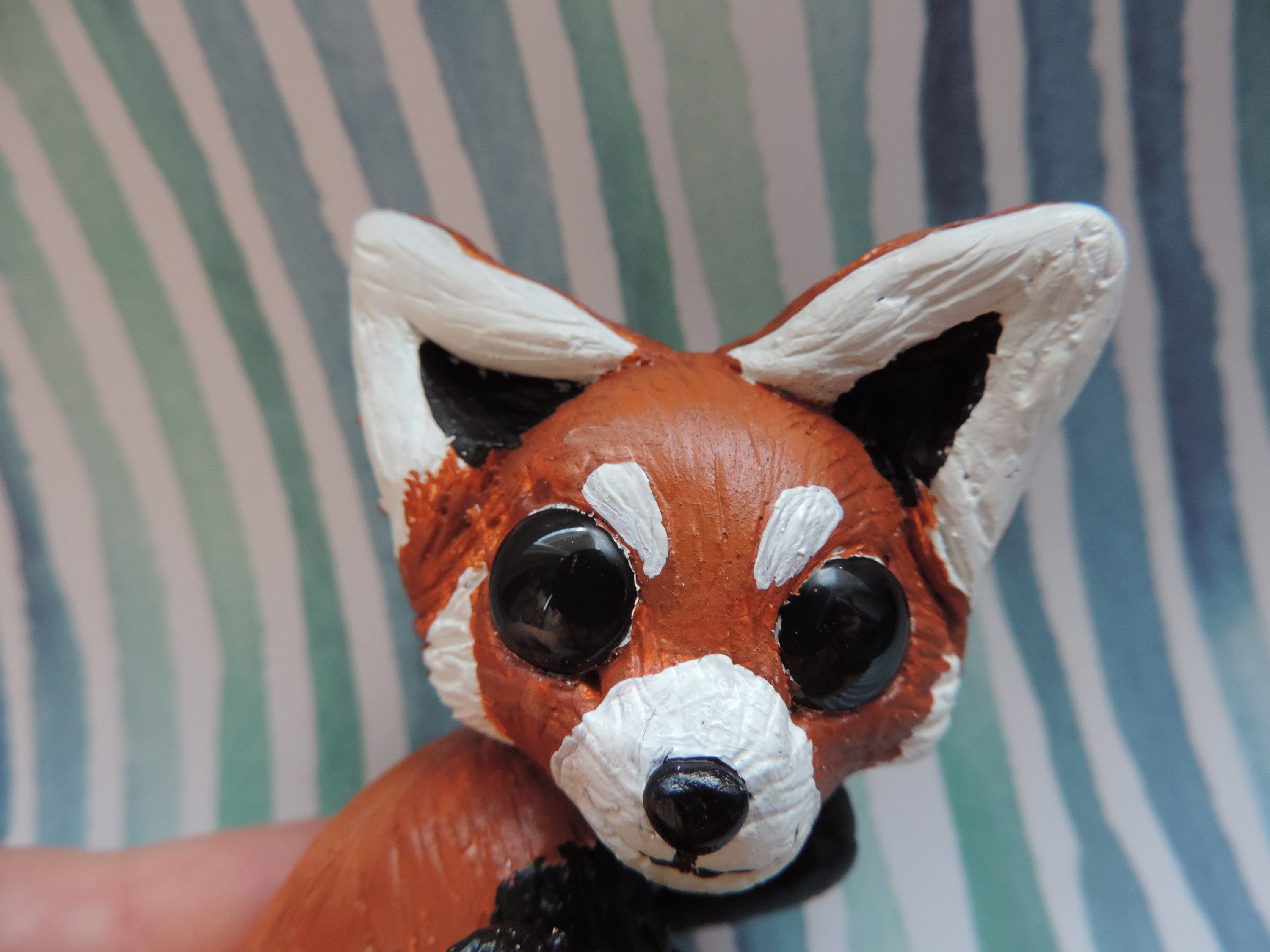 Polymer Clay Red Panda Figurine - Etsy