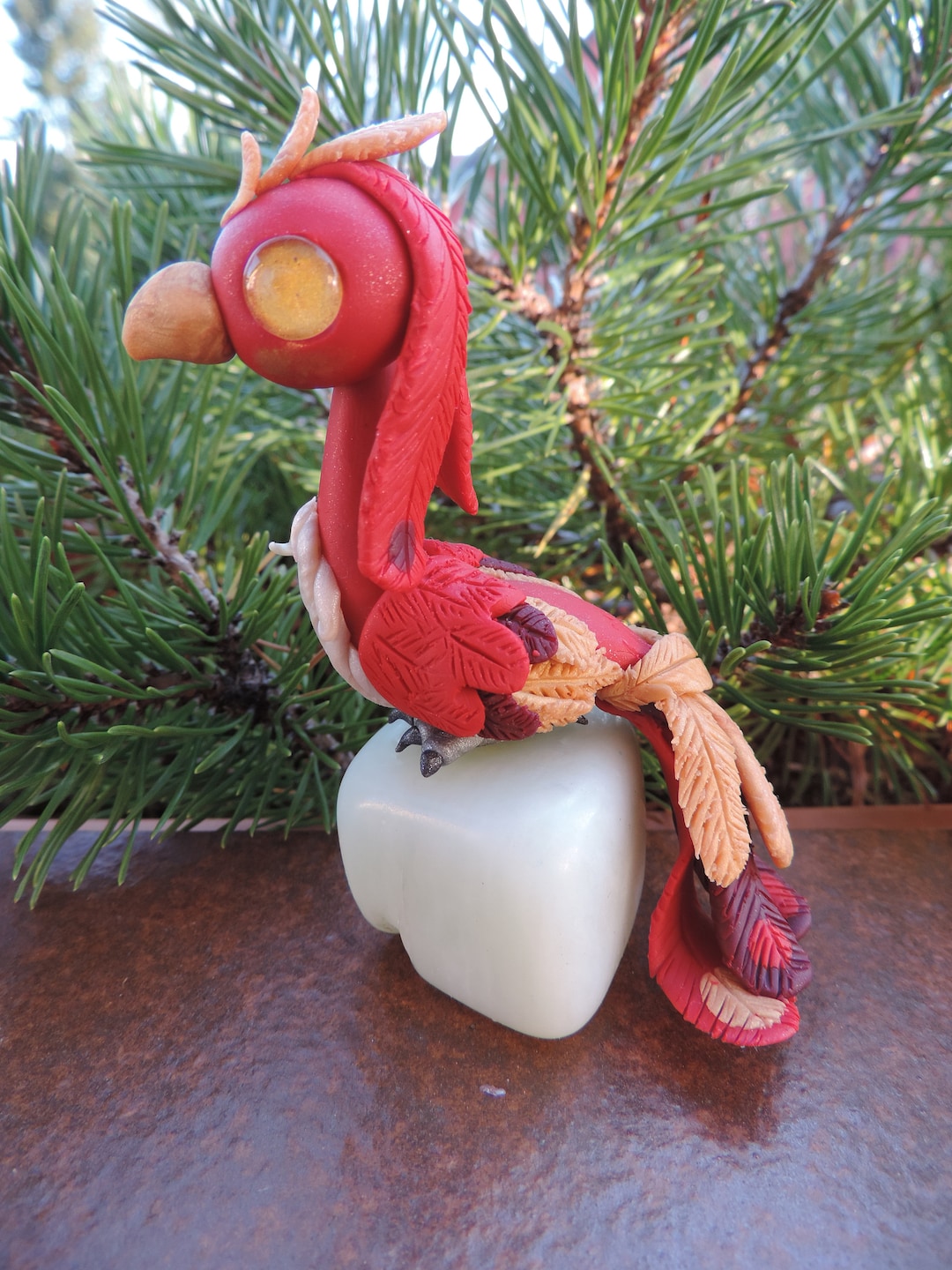 Polymer Clay Phoenix Figurine - Etsy