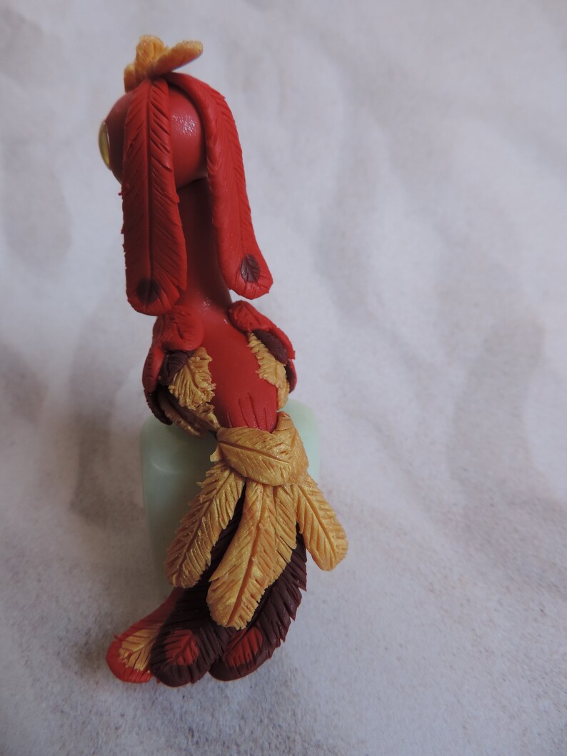 Polymer Clay Phoenix Figurine - Etsy