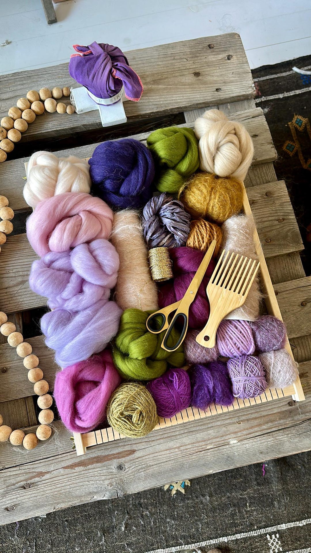 Weaving Kit for Beginners - Large Format - BOTANICAL - Etsy