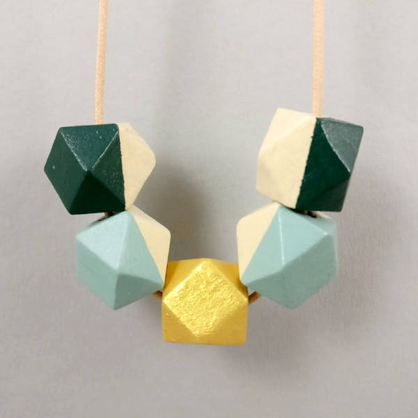 Geometric Necklace - Etsy