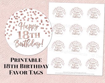 Printable Happy 18th | Etsy